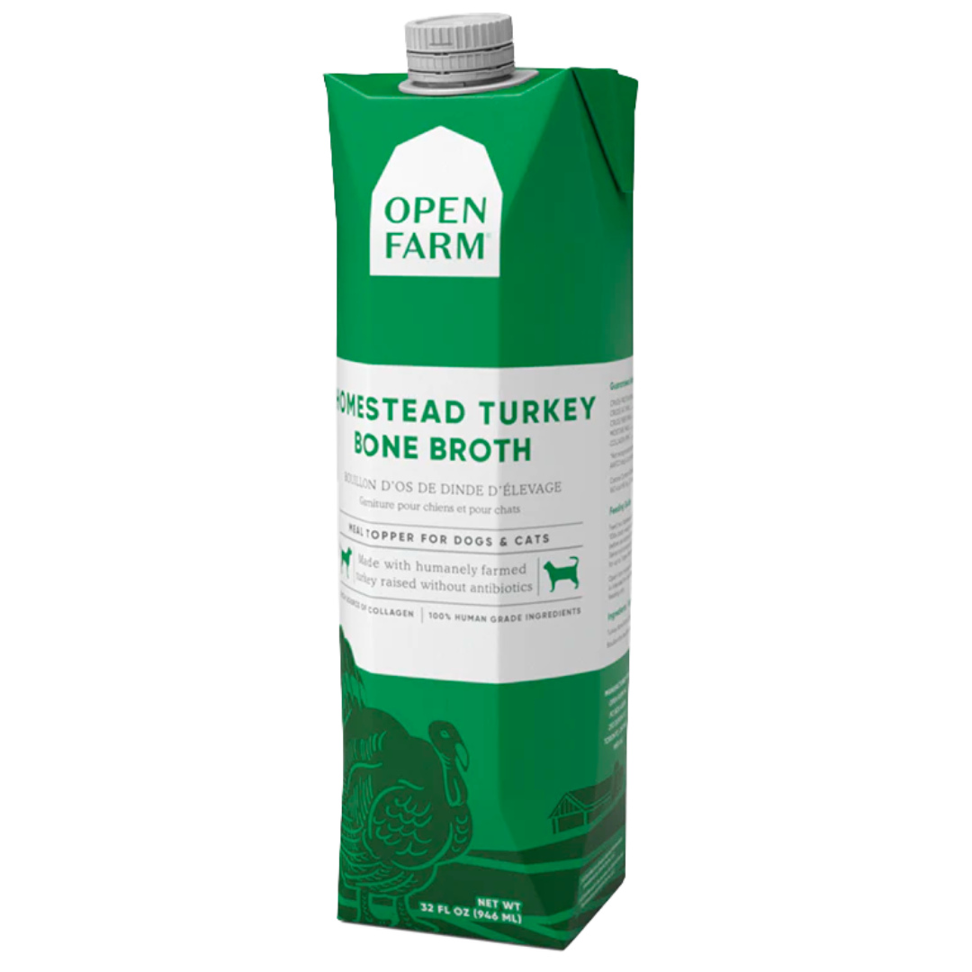 Open Farm Dog/Cat Turkey Bone Broth Topper – House of Paws Pet Boutique